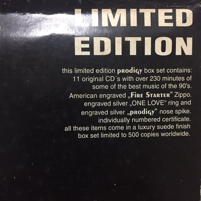 [LIMITED EDITION] PRODIGY Box Set, TV & Home Appliances, TV ...