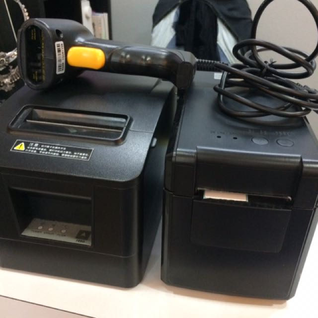 POS Barcode Printer, Barcode Scanner And Receipt Printer, Computers ...