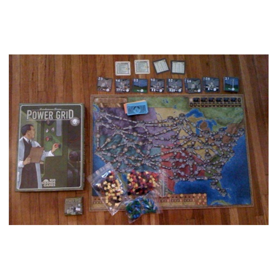 Power grid board game includes china/korea expansion, Hobbies & Toys ...