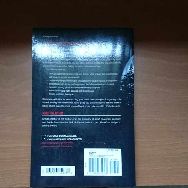 Writing The Paranormal Novel by Steven Harper, Hobbies & Toys, Books ...
