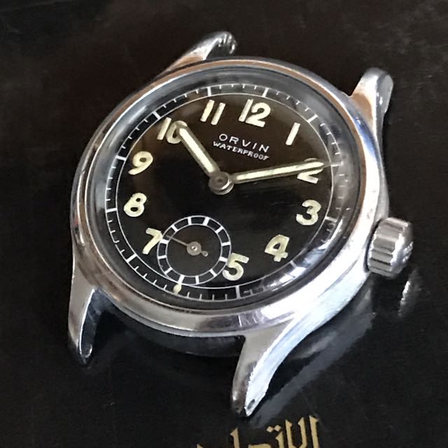 1940' SWISS ORVIN MILITARY PILOT WATCH, Luxury, Watches on Carousell