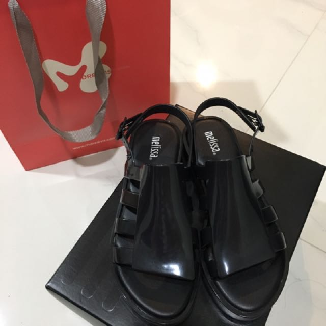 Melissa Boemia Platform Black, Preloved. (Authentic), Women's Fashion, Footwear, Flats on Carousell