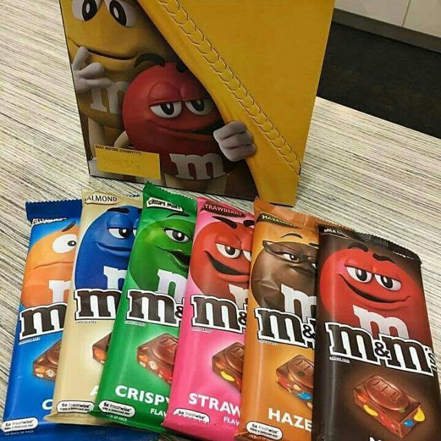 M&Ms Chocolate Bar, Food & Drinks, Homemade Bakes on Carousell