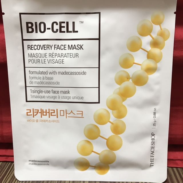 The Face Shop Bio-cell Mask, Beauty & Personal Care, Bath & Body, Body ...