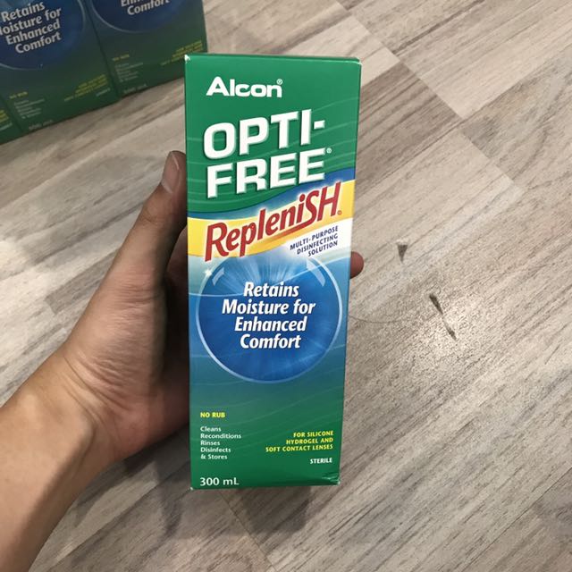 Alcon Optifree Replenish 300ml X 2, Beauty & Personal Care, Face, Face ...