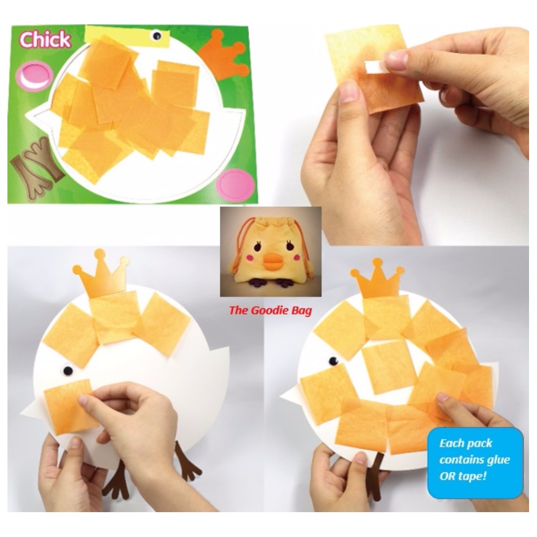 Animal paper pasting art and craft / goodie bag / party pack, Babies ...