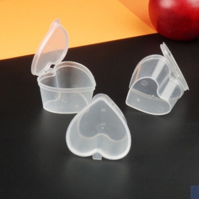 Plastic Heart-shaped Containers, Hobbies & Toys, Stationery & Craft ...