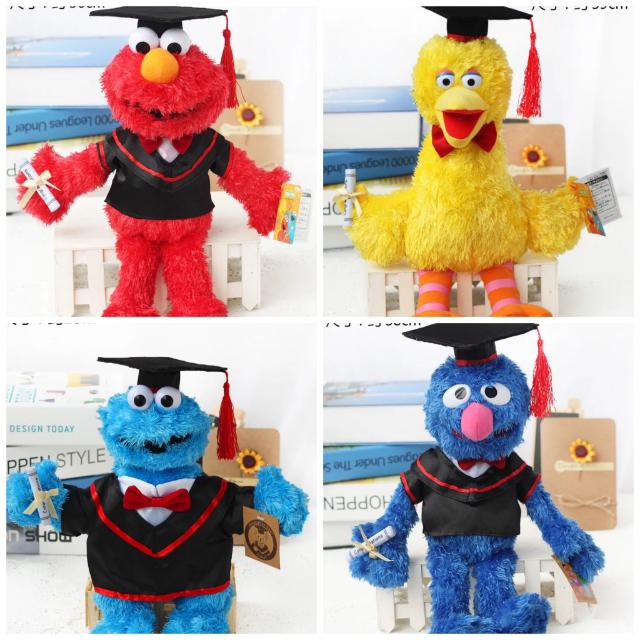 Sesame Street Graduation Plushies, Hobbies & Toys, Toys & Games on ...