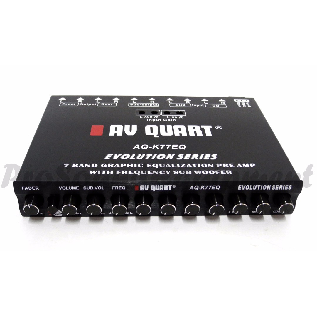 AV QUART AQ-K77EQ 7 BAND GRAPHIC PRE AMP PARAMETRIC EQUALIZER, Auto ...