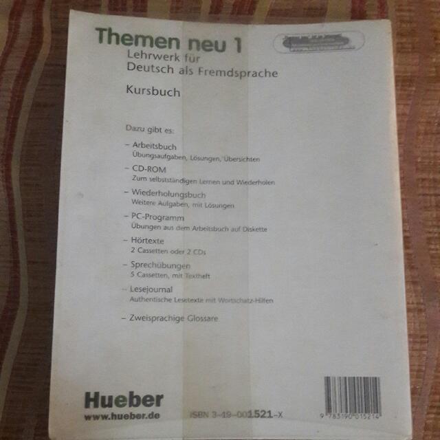 Themen Neu 1 German Language Textbook & Workbook Total 2 Books, Hobbies ...