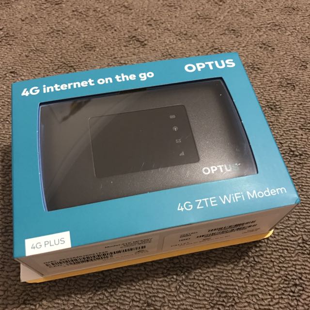 ZTE 4G Pocket Wifi Modem with Optus 4GB data SIM card to use in ...