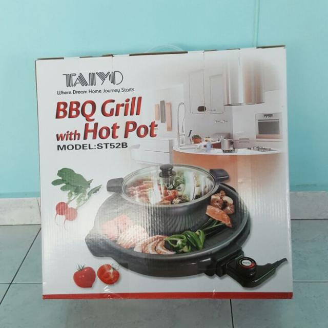 BBQ grill with hot pot, TV & Home Appliances, Kitchen Appliances, BBQ, Grills & Hotpots on Carousell