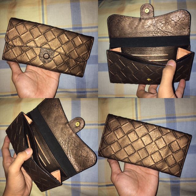 Bronze Handy Wallet, Women's Fashion, Bags & Wallets, Wallets & Card ...