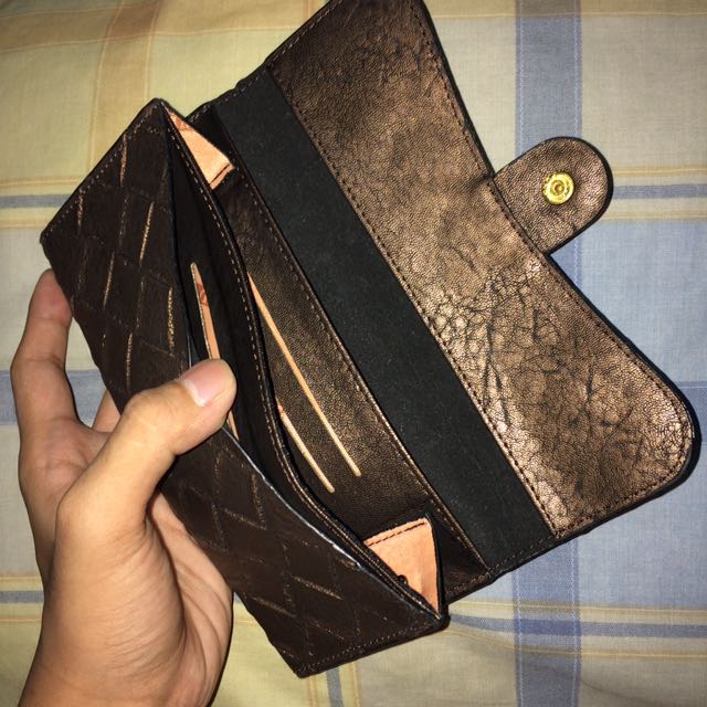 Bronze Handy Wallet, Women's Fashion, Bags & Wallets, Wallets & Card ...
