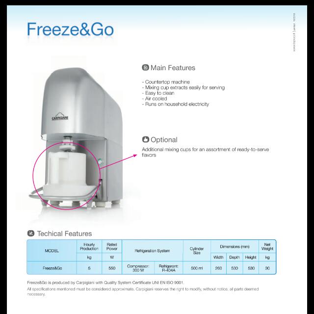 Carpigiani Ice Cream Machine , TV & Home Appliances, Kitchen Appliances ...