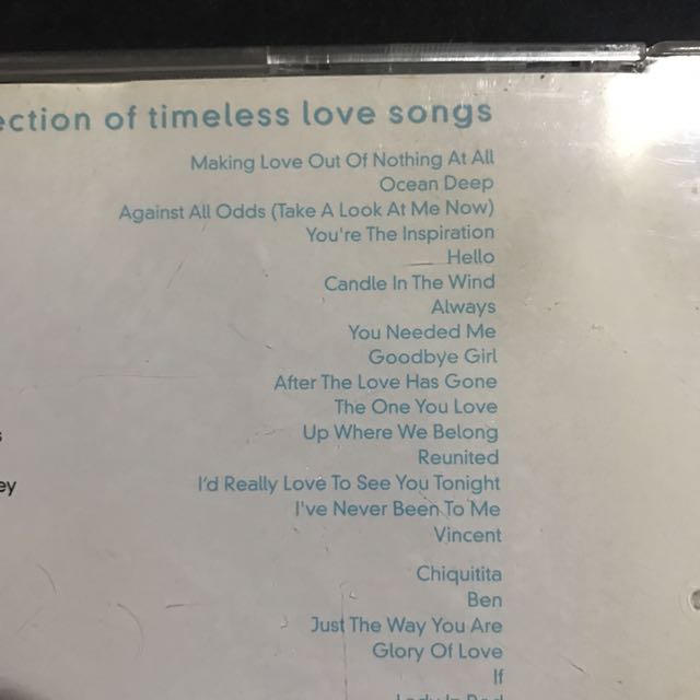 CD The Finest Collection Of Timeless Love Songs, Hobbies & Toys, Music ...