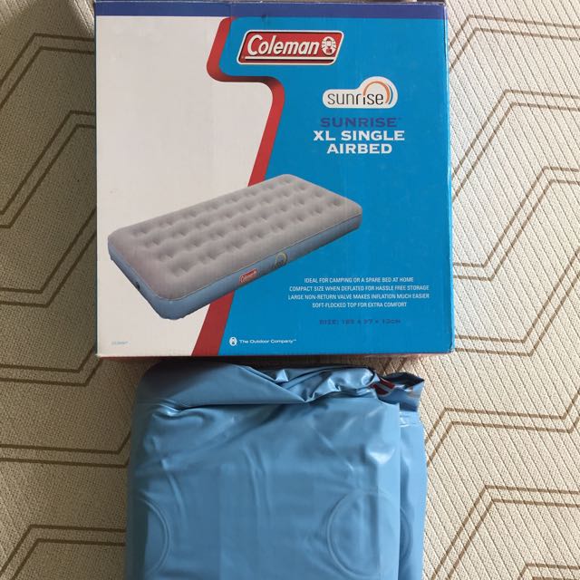 Coleman Inflatable Air Bed, Sports Equipment, Hiking & Camping on Carousell