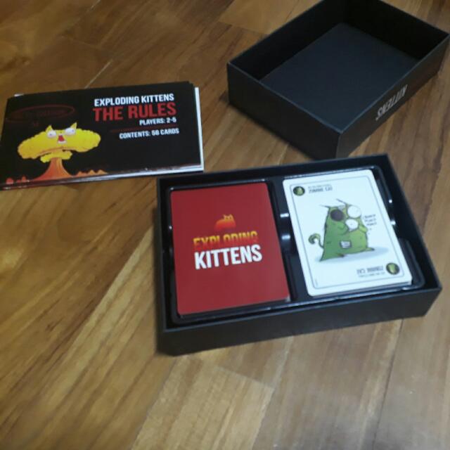 Exploding Kittens Deck, Hobbies & Toys, Toys & Games on Carousell