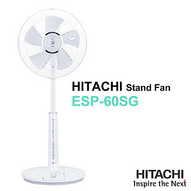 Hitachi 12" Electric Stand Fan With Remote Control ESP-60SG, TV & Home ...