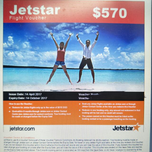 Jetstar Flight Voucher Worth $570!!!, Tickets & Vouchers, Vouchers on ...