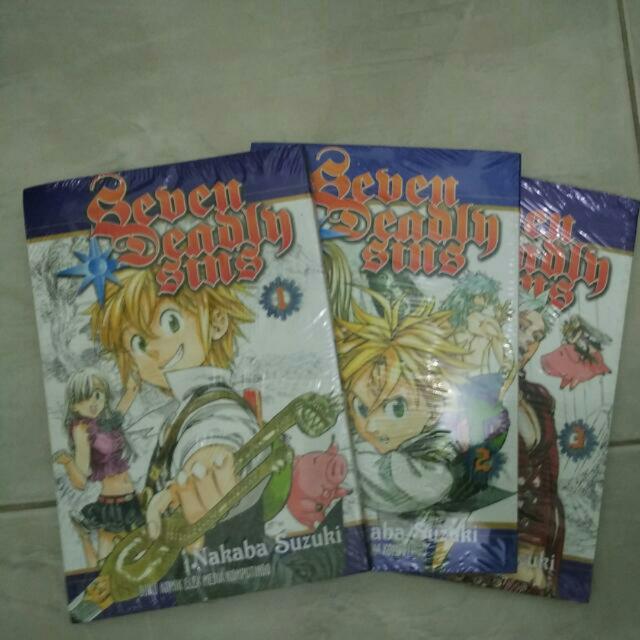 Seven Deadly Sin 1-3, Buku & Alat Tulis, Komik dan Manga di Carousell