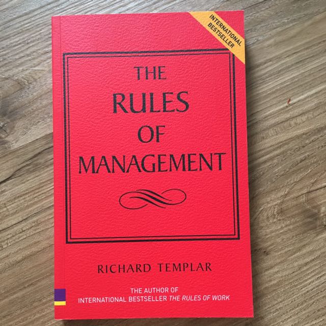 The Rules Of Management, Hobbies & Toys, Books & Magazines, Fiction ...
