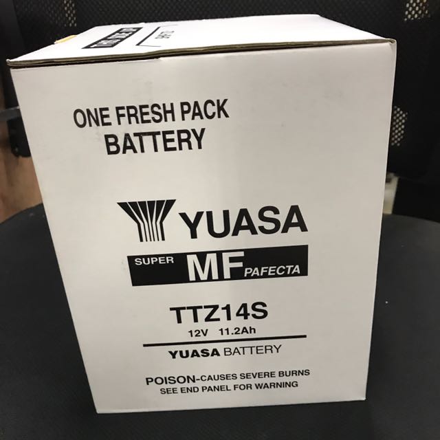YUASA TTZ14S 12v Battery, Car Accessories on Carousell