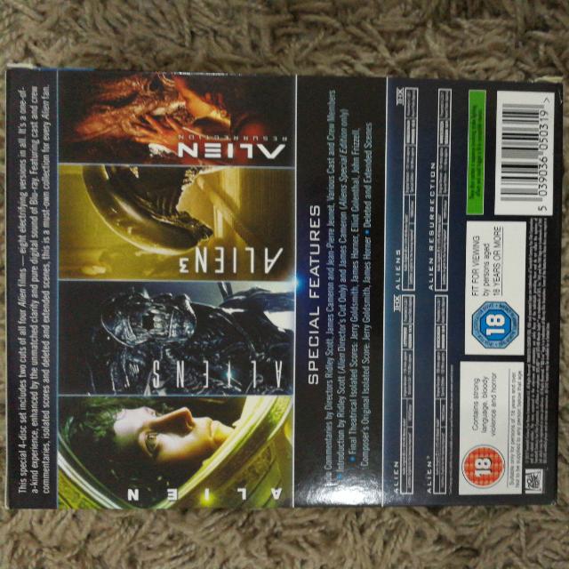 Alien Box Set Blu Ray - U.S. Print, Music & Media, CDs, DVDs & Other ...
