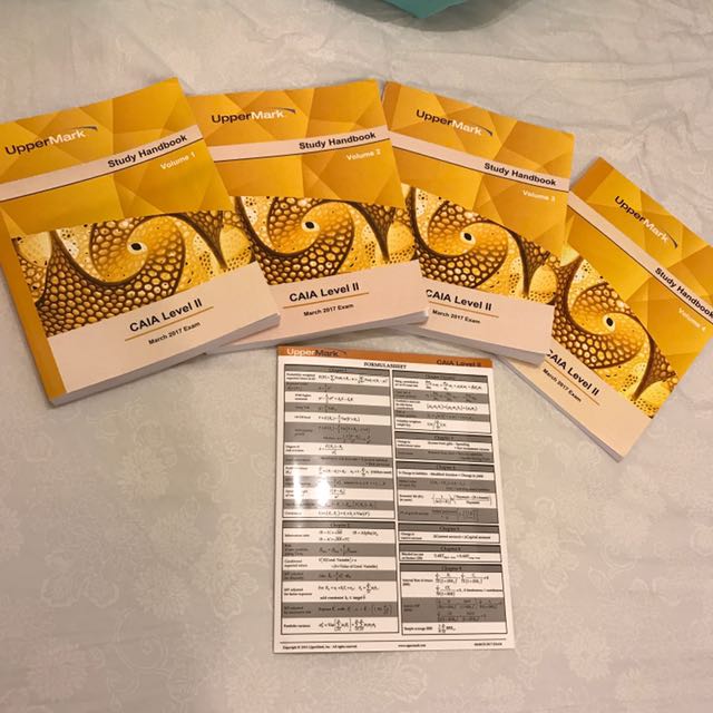 CAIA Upper Mark Level 2 Third Party Books & Formula Sheet, Hobbies ...