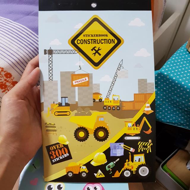 Construction Sticker Book, Hobbies & Toys, Stationery & Craft ...