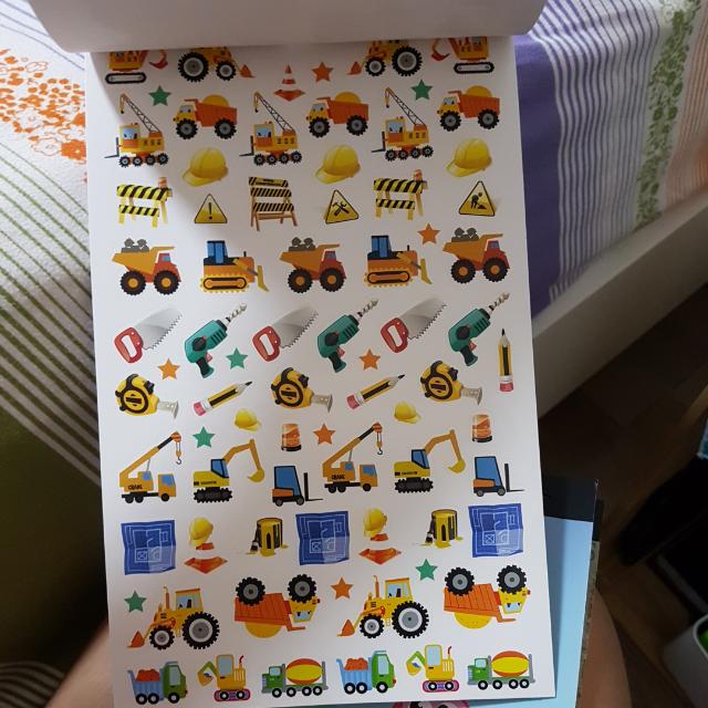 Construction Sticker Book, Hobbies & Toys, Stationery & Craft ...