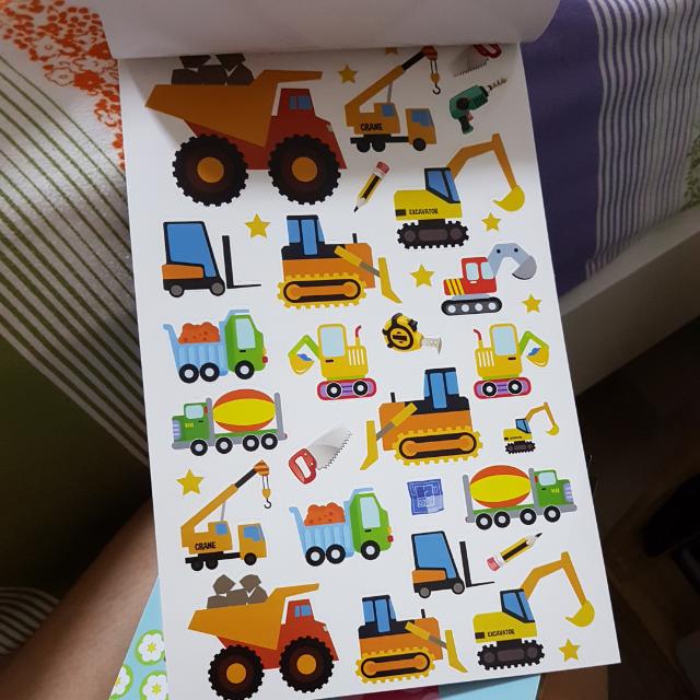 Construction Sticker Book, Hobbies & Toys, Stationery & Craft ...