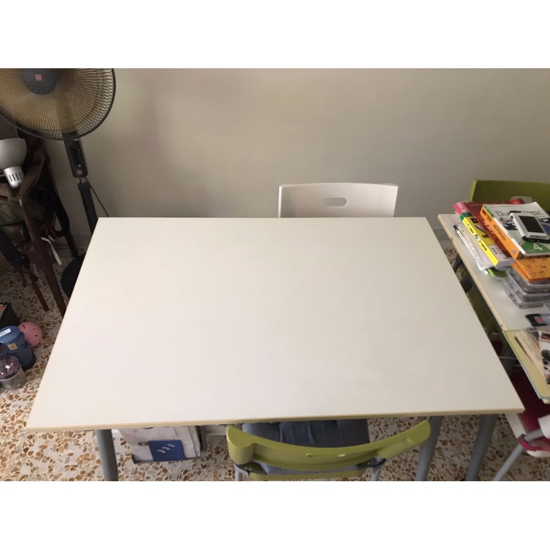 IKEA Study Desk (with computer tray and cable management), Furniture ...