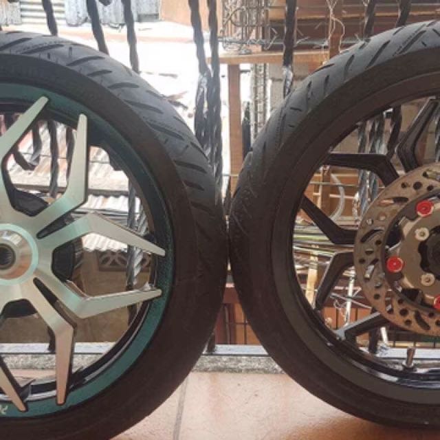 mio mxi 125 Power mags with indo tires, disc plate and anti flat ...