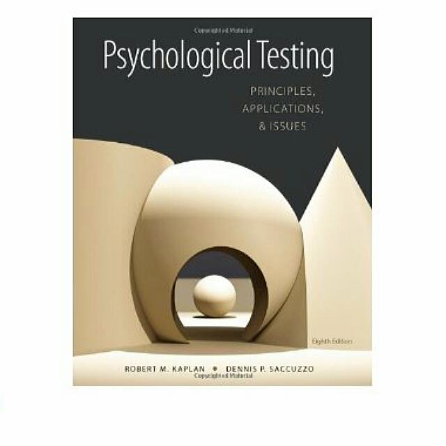 Psychological Testing: Principles, Applications, and Issues ... Psychological Testing: Principles, Applications, and Issues ...