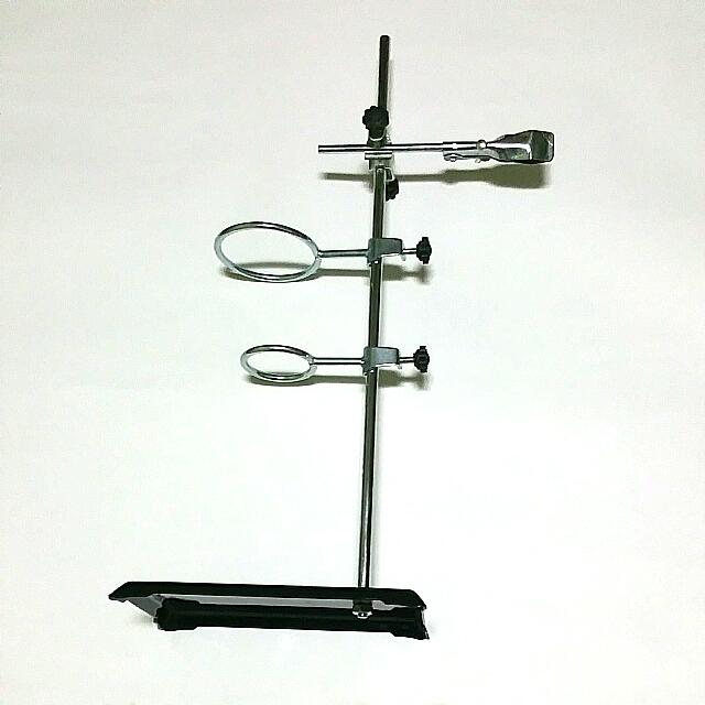 Standard Laboratory Retort Stand with Ring and Claw Clamps, Everything ...