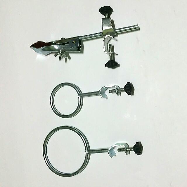 Standard Laboratory Retort Stand with Ring and Claw Clamps, Everything ...