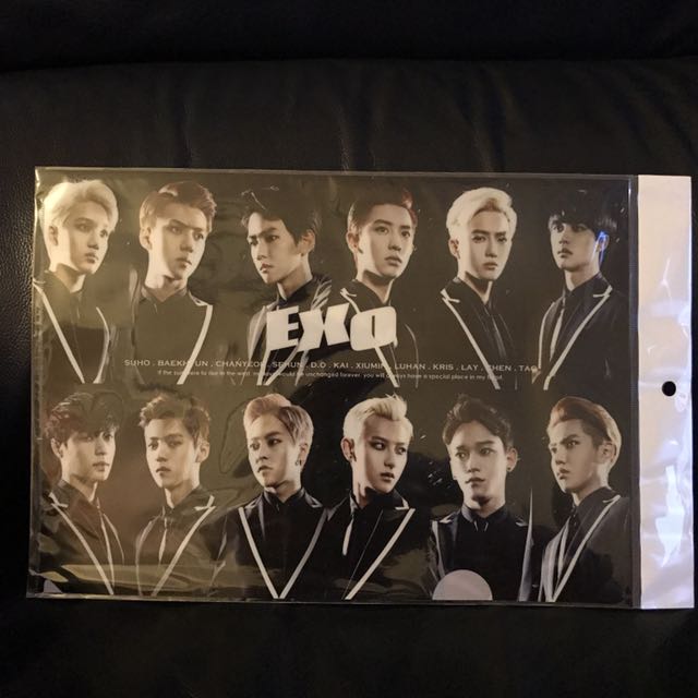 韓國週邊 EXO A4 File, 興趣及遊戲, 收藏品及紀念品, 韓流 - Carousell