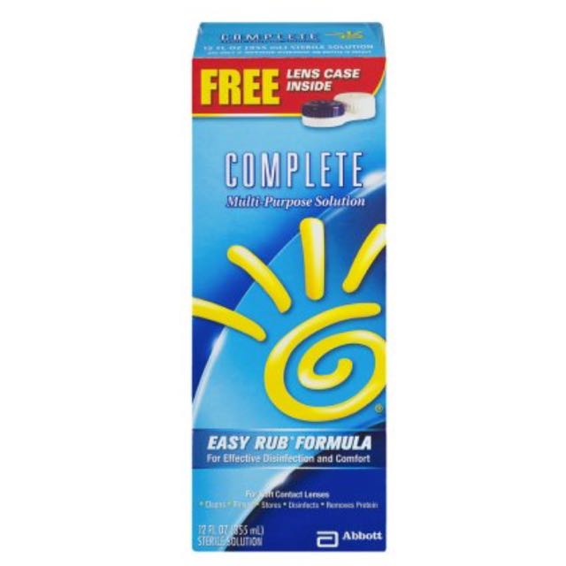 Complete Contact Lens Solution, Health & Beauty, Hand & Foot Care on ...