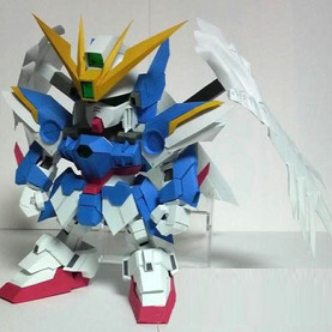 DIY Paper Model Gundam SD Wing Zero #semuaRM5, Hobbies & Toys ...
