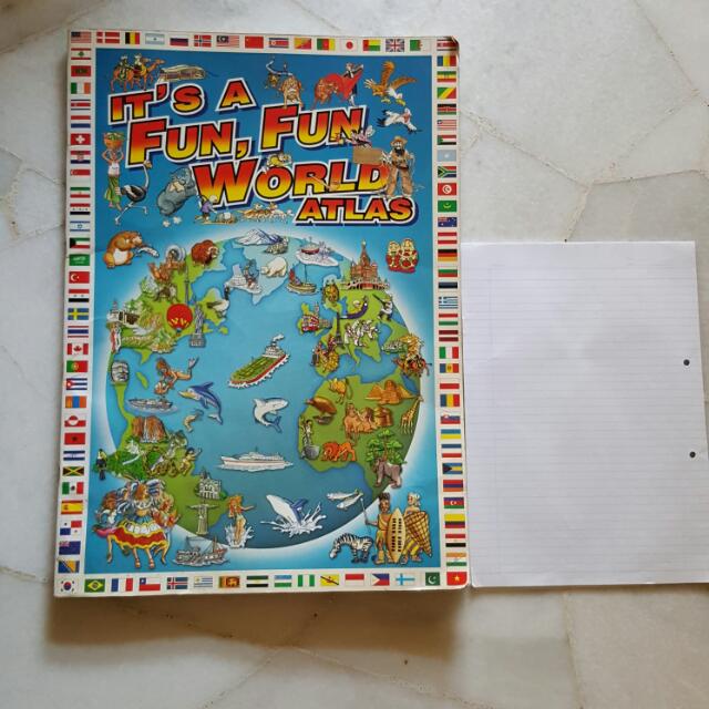 Fun Fun World Atlas Big Book, Hobbies & Toys, Books & Magazines ...