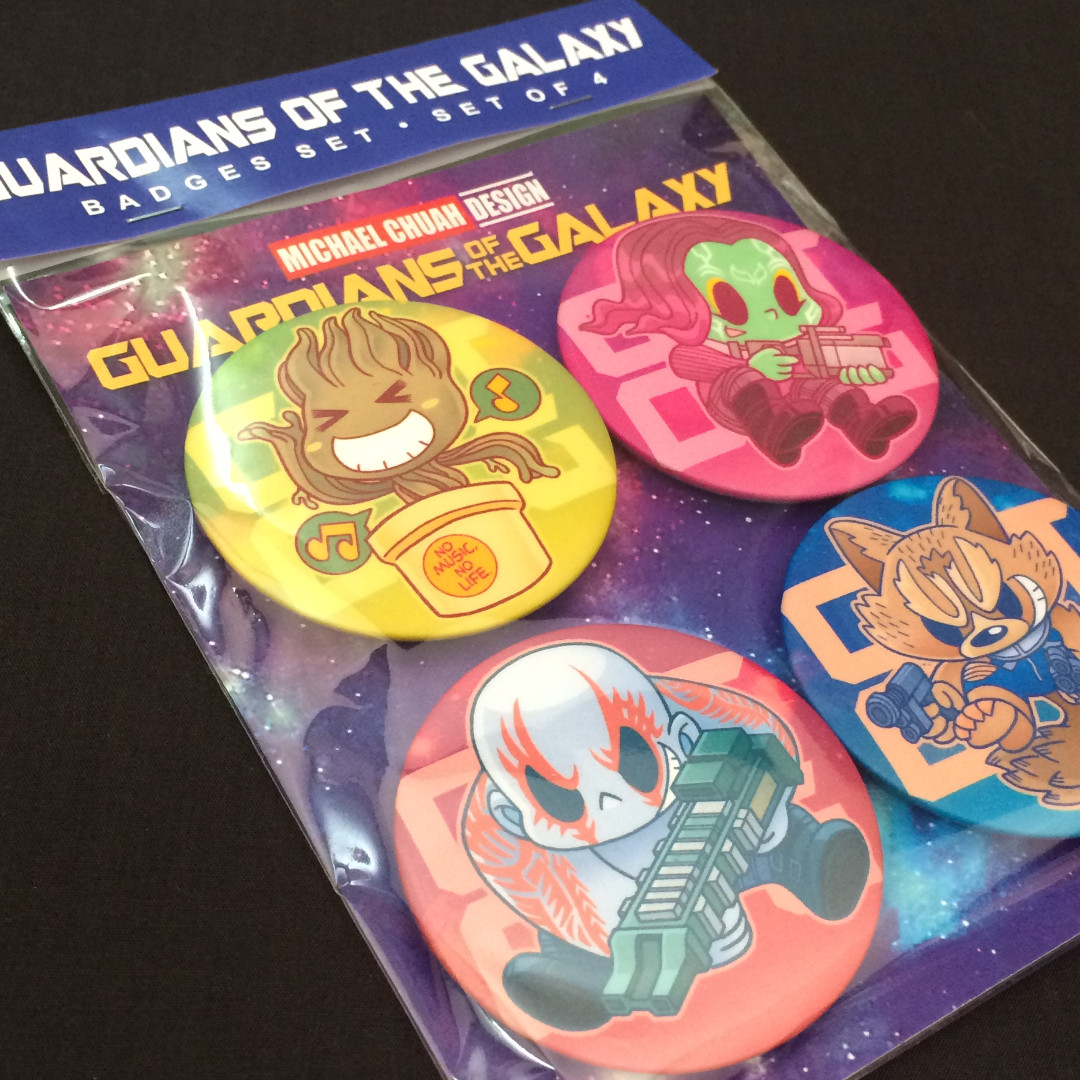 Guardians Of The Galaxy Badges Set 1, Hobbies & Toys, Stationery ...