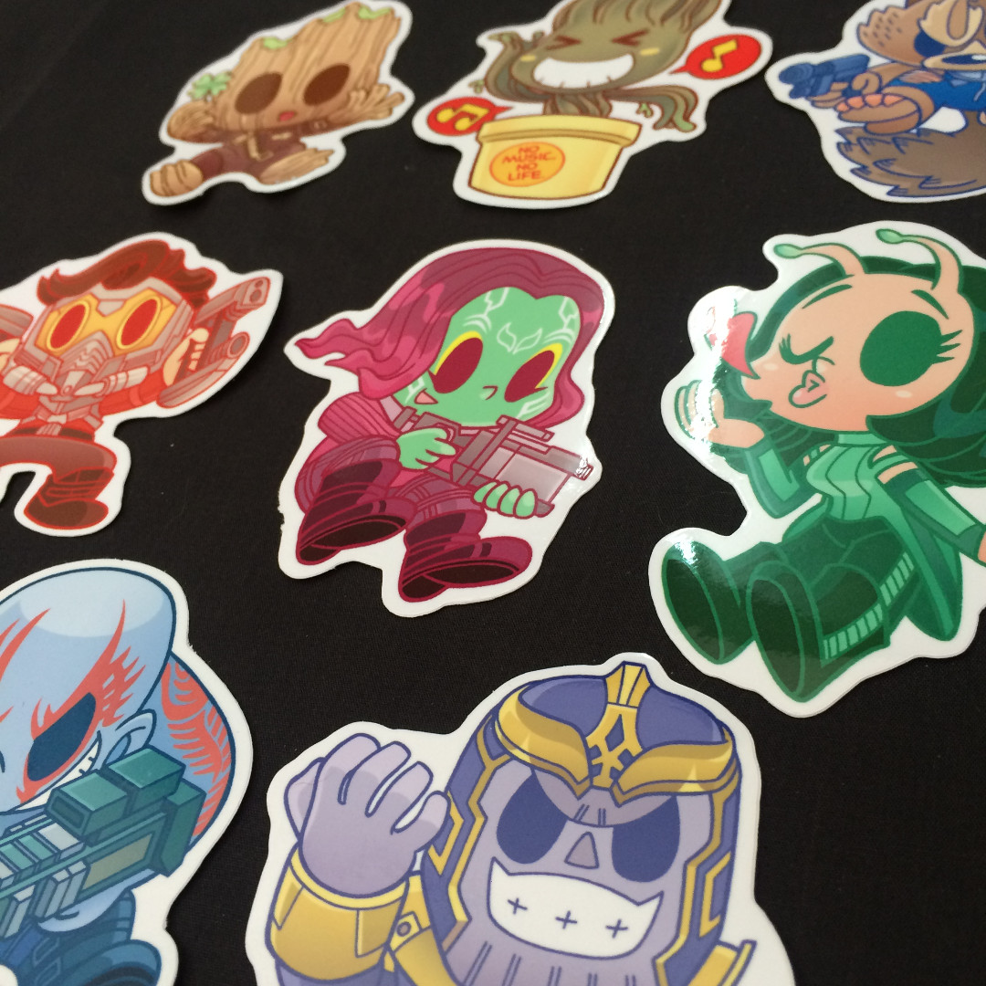 Guardians Of The Galaxy Stickers Set, Hobbies & Toys, Stationery ...