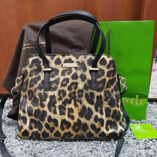Kate Spade Leopard Print Bag, Luxury, Bags & Wallets on Carousell