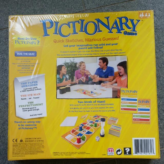 New PICTIONARY Singaporr Edition, Hobbies & Toys, Toys & Games on Carousell