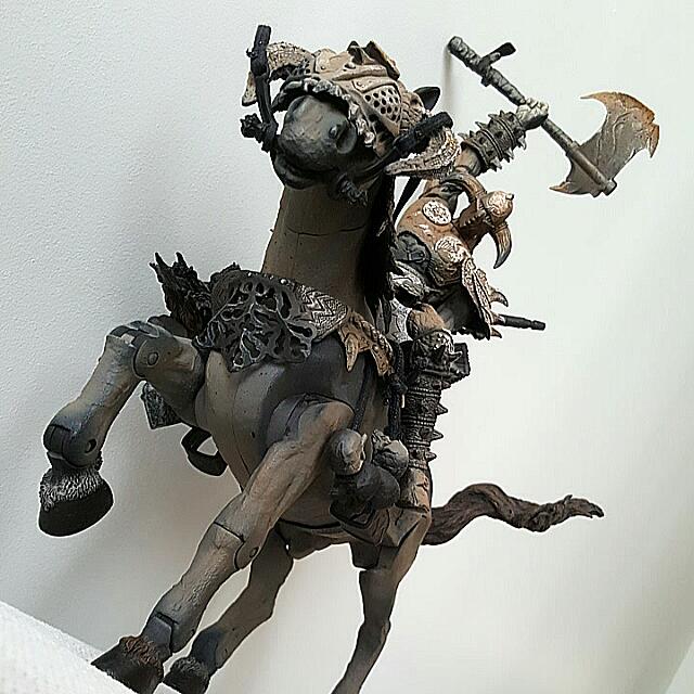Spawn Dark Knight & Battle Horse, Hobbies & Toys, Toys & Games on Carousell
