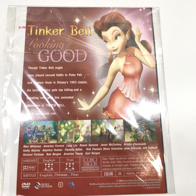 Tinker Bell DVD, Hobbies & Toys, Music & Media, CDs & DVDs on Carousell