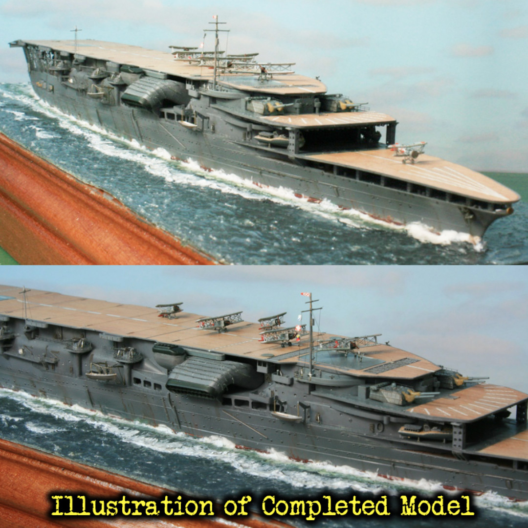 1/700 Hasegawa Models IJN Aircraft Carrier Akagi "Three Flight Deck ...