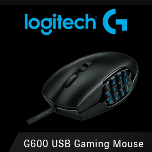 Logitech G600 Mmo Gaming Mouse, Computers & Tech, Parts & Accessories ...