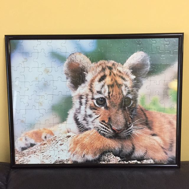 Tiger Cub Puzzle Frame, Furniture & Home Living, Home Decor, Frames ...